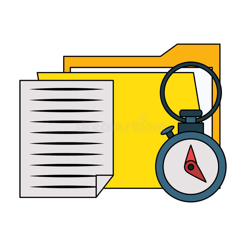 Documents Files System Archives Cartoon Stock Vector - Illustration of ...