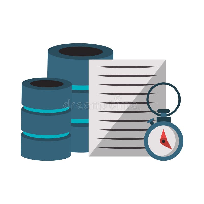 Documents Files System Archives Cartoon Stock Vector - Illustration of ...