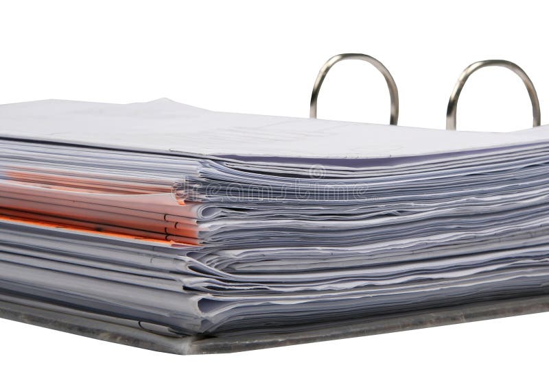 File Folder with Documents and Documents Stock Photo - Image of ...