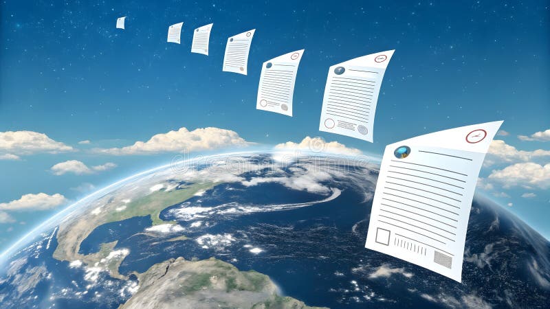 Global Document Transfer, Worldwide Data Transmission, Cloud Computing ...