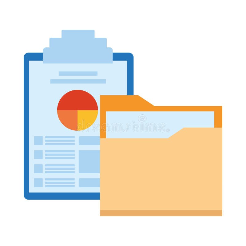 Documents Folder Files Icon Cartoon Stock Vector - Illustration of icon ...