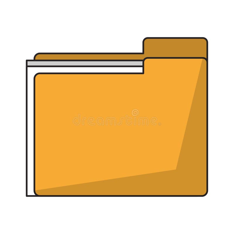Documents Folder Files Icon Cartoon Stock Vector - Illustration of icon ...