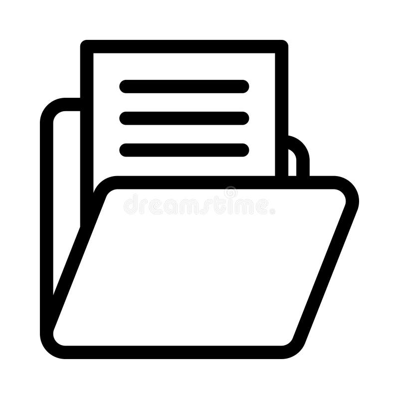 Documents folder icon stock illustration. Illustration of stationery ... Documents folder icon stock illustration. Illustration of stationery ...