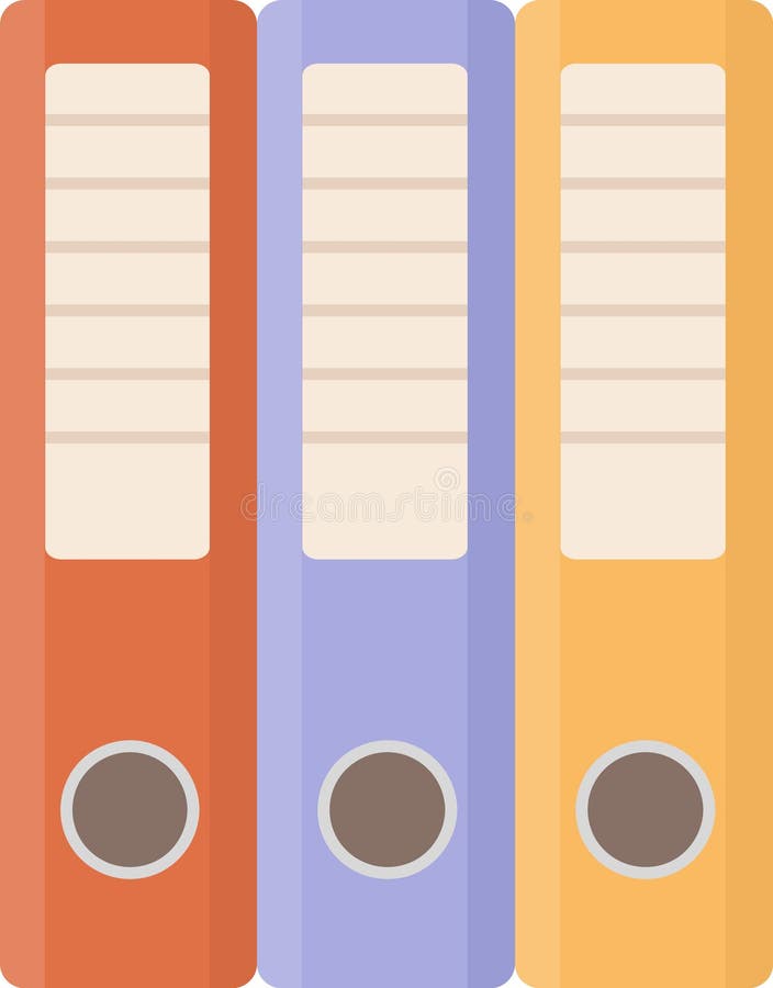 Documents Folders Stack stock vector. Illustration of folder - 298204799