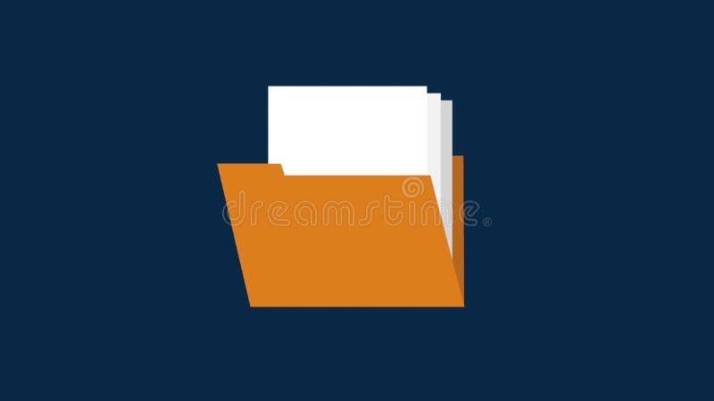 Folder with Files Documents Animation Stock Footage - Video of form ...