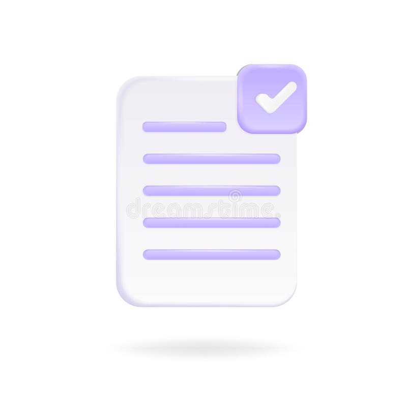Documents Icon with Check Mark. for Website, Internet Marketing, Presentation, Logo Design ...