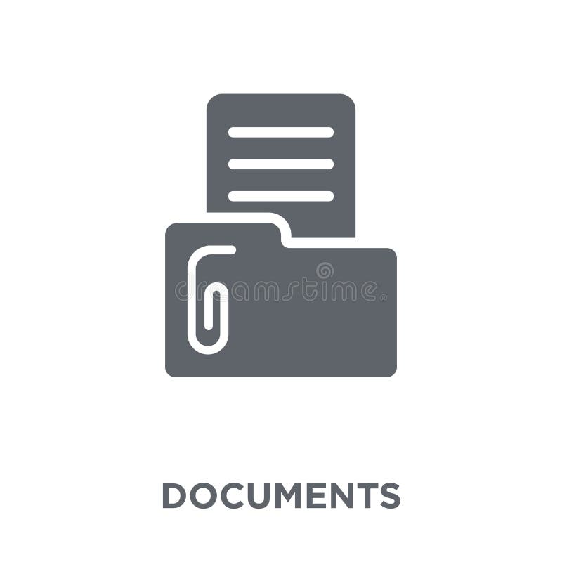 Documents Icon from Collection. Stock Vector - Illustration of sheet ...