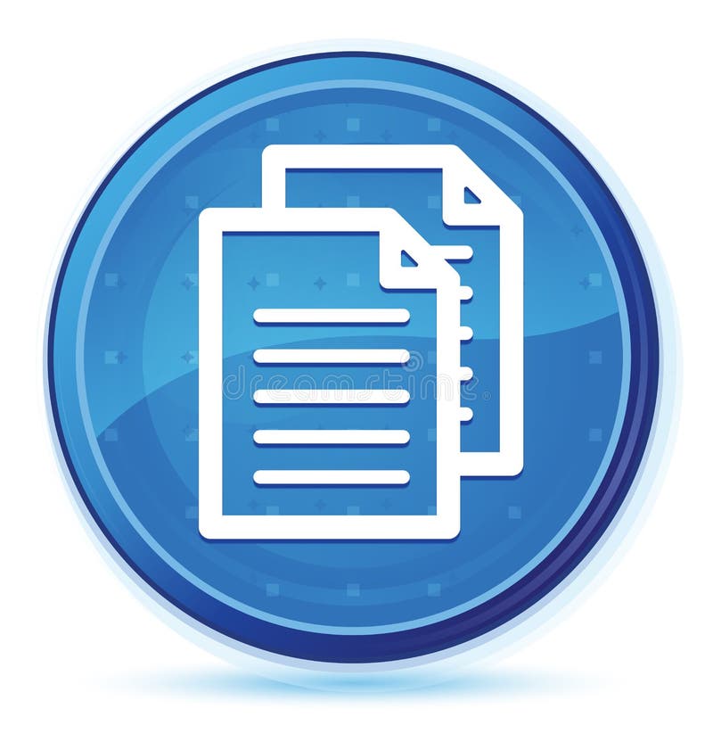 Documents Icon Midnight Blue Prime Round Button Stock Vector ...