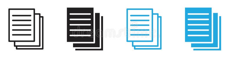 Documents Icon Showing Organized Paperwork, Suitable for Office ...