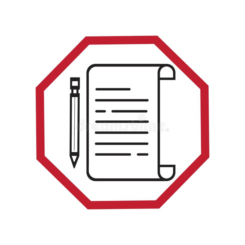 Document stock vector. Illustration of computer, pictogram - 166251051