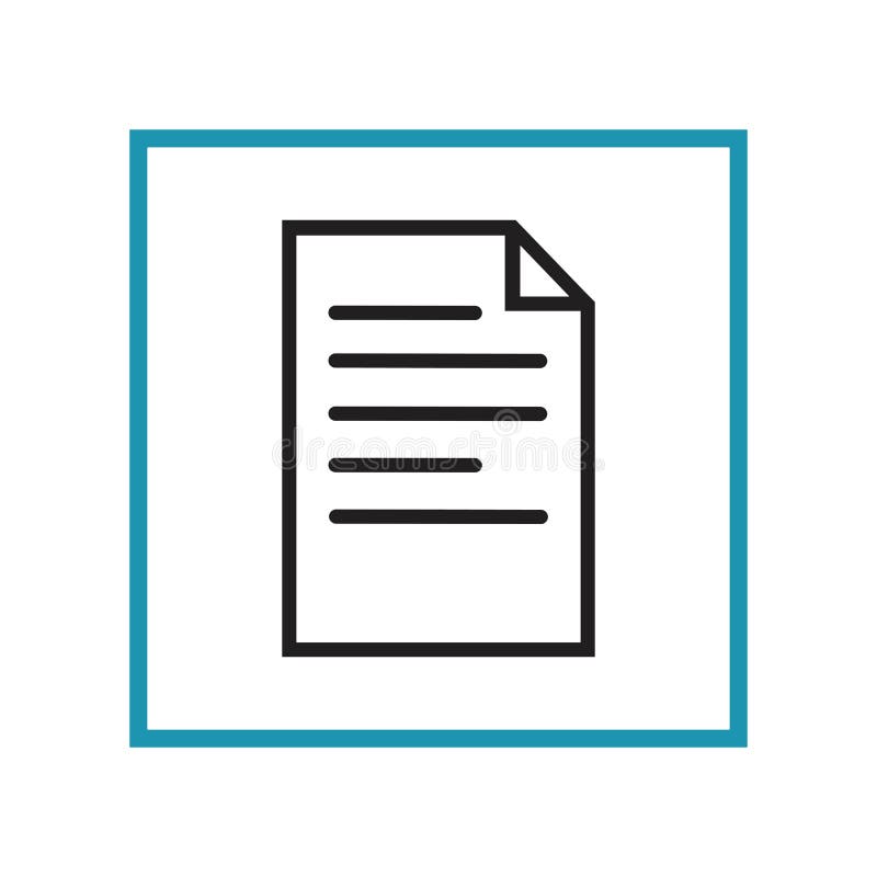 Document stock vector. Illustration of paper, rectangle - 166544611