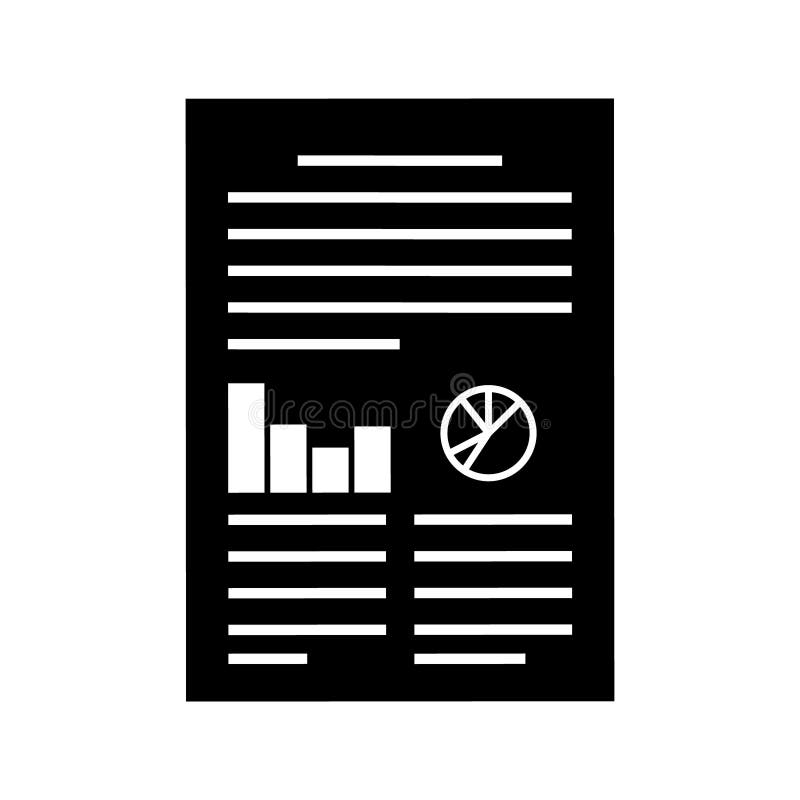 Documents Icon Vector. Report Illustration Sign. Analysis Symbol or ...