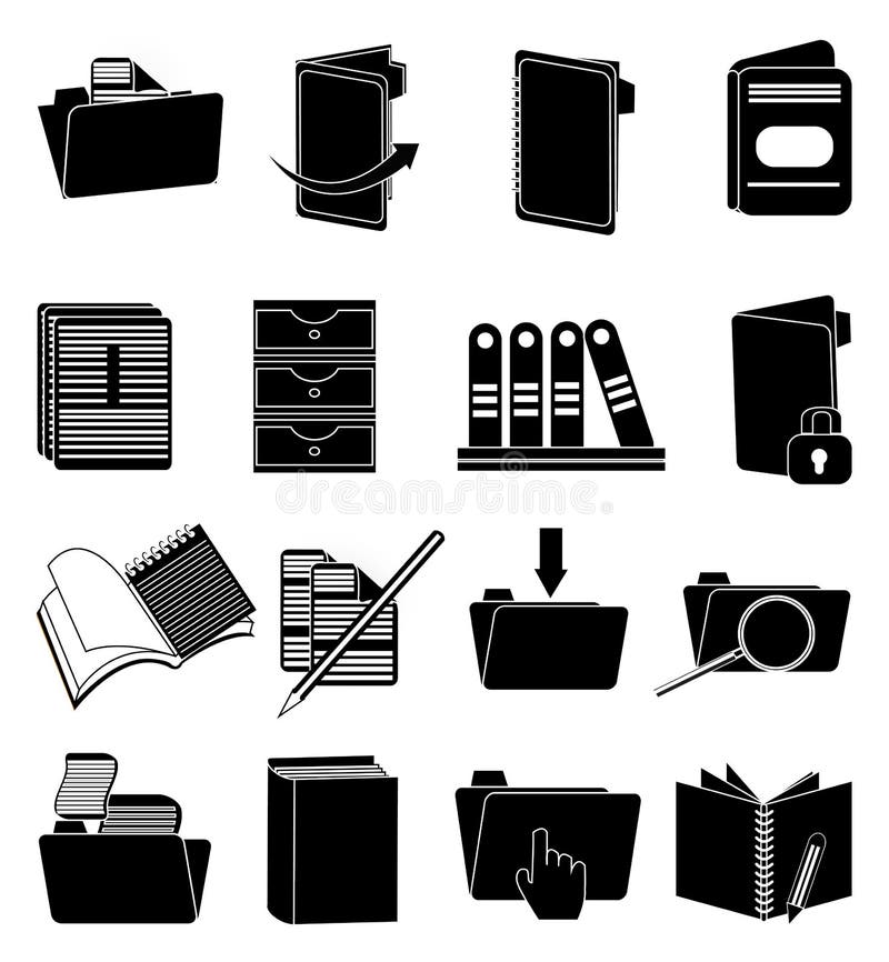 Documents 2 web icons stock vector. Illustration of edit - 6268338