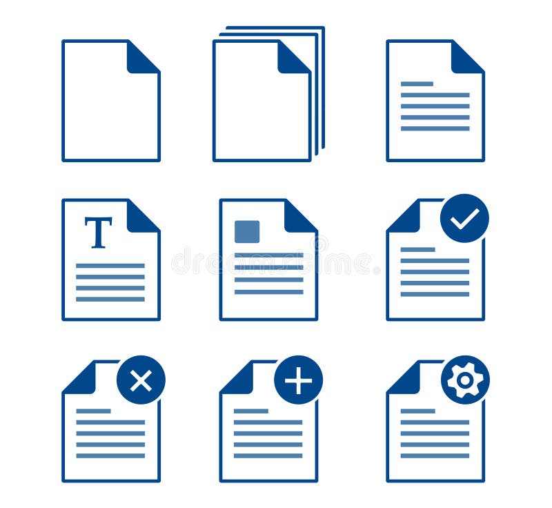 Documents 2 web icons stock vector. Illustration of edit - 6268338