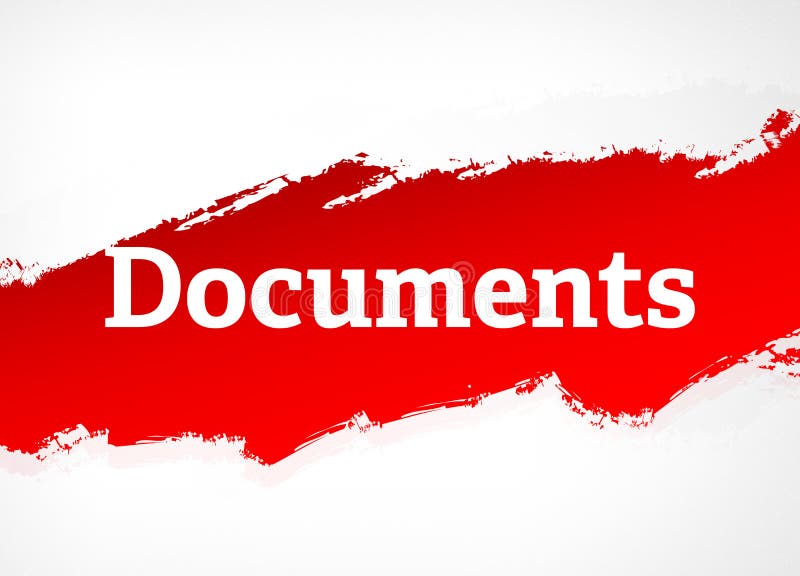 Documents Red Brush Abstract Background Illustration Stock Illustration ...