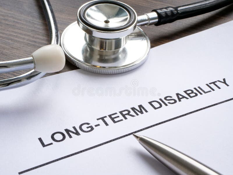 Long Term Care Insurance Policy on a Table. Stock Photo - Image of ...
