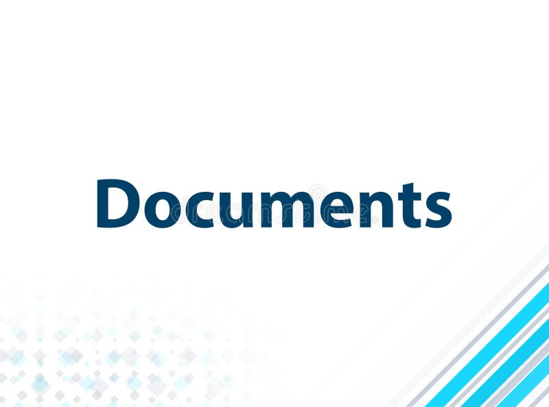 Documents Modern Flat Design Blue Abstract Background Stock ...