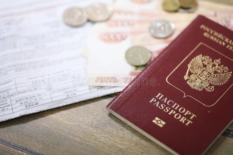 Documents and Money on the Floor Stock Image - Image of purse, card ...