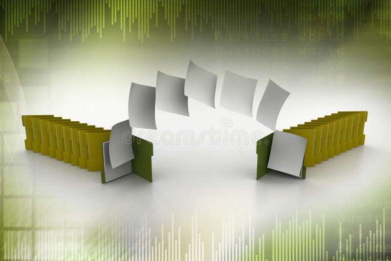 Documents moving. stock illustration. Illustration of copy - 22172964
