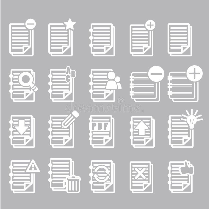 Round Flat App Icon Set stock vector. Illustration of modern - 43006746