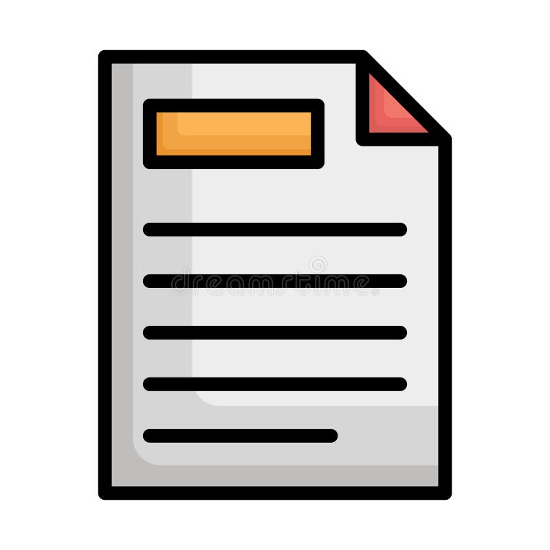 Documents, Notes Vector Icon Which Can Easily Modify Editorial ...