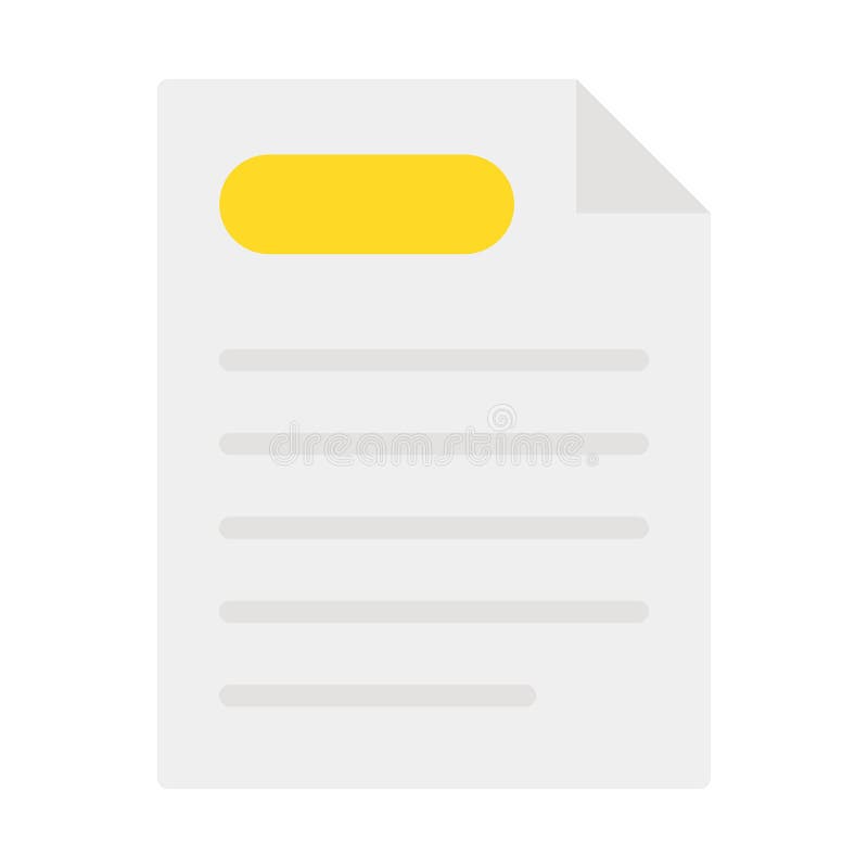 Documents, Notes Vector Icon Which Can Easily Modify Stock Vector ...