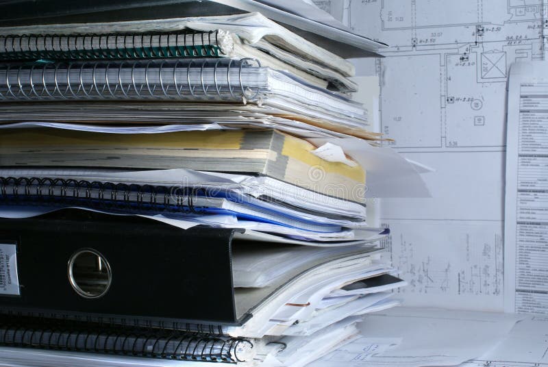 Documents in office stock photo. Image of info, cardboard - 1839698