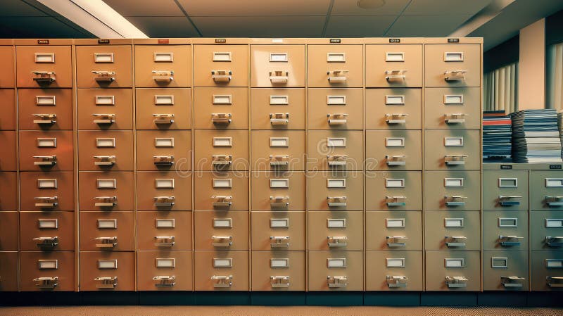 Documents office filing stock illustration. Illustration of ...