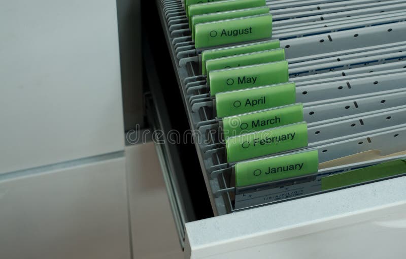 Organized Filing System In Months