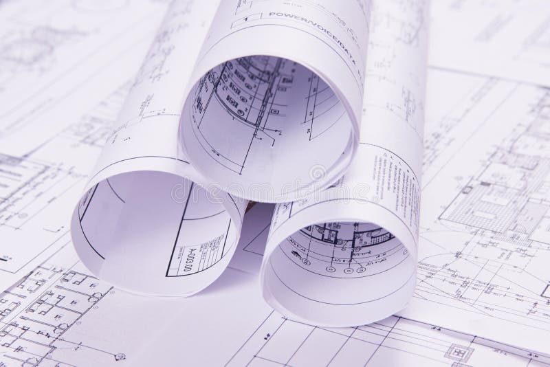 Documents for the Project Engineering Work Editorial Stock Image ...
