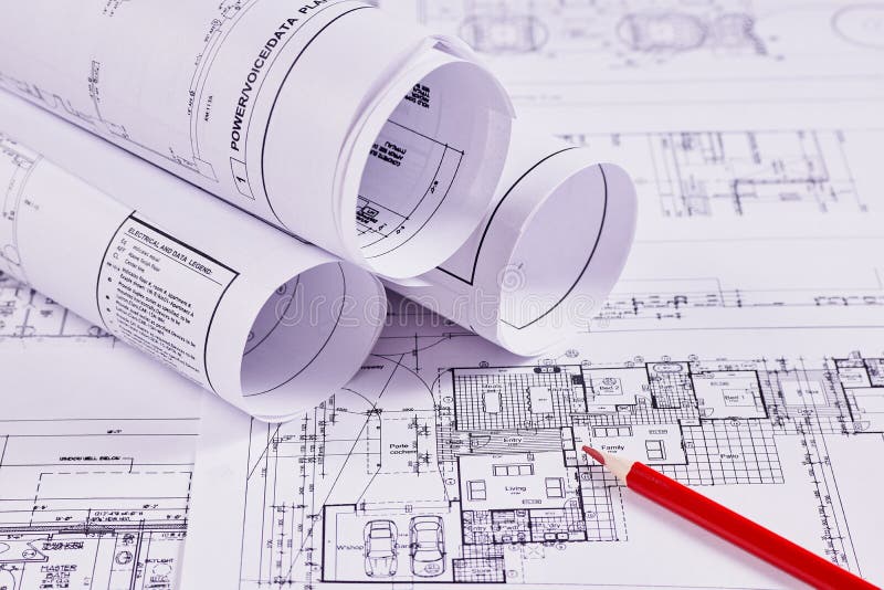 Documents for the Project Engineering Work Editorial Stock Photo ...