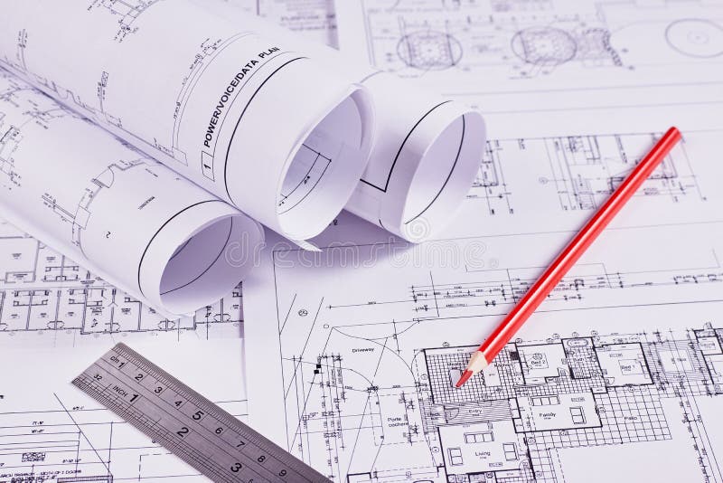 Documents for the Project Engineering Work Editorial Photo - Image of ...