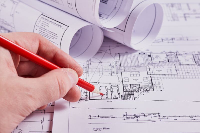 Documents for the Project Engineering Work Stock Photo - Image of ...
