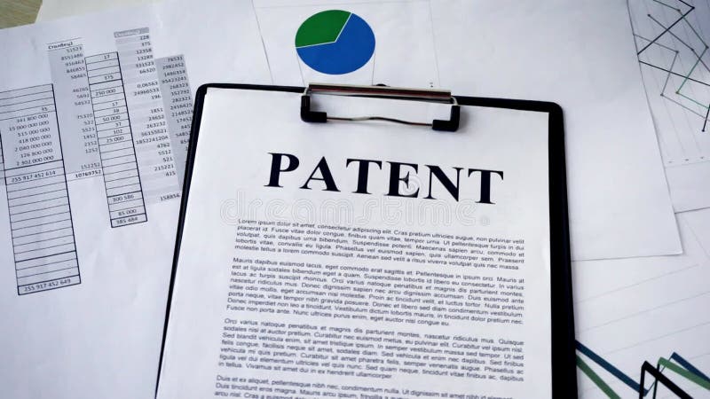 Documents for Registration of a Patent for an Invention. Stock Video ...