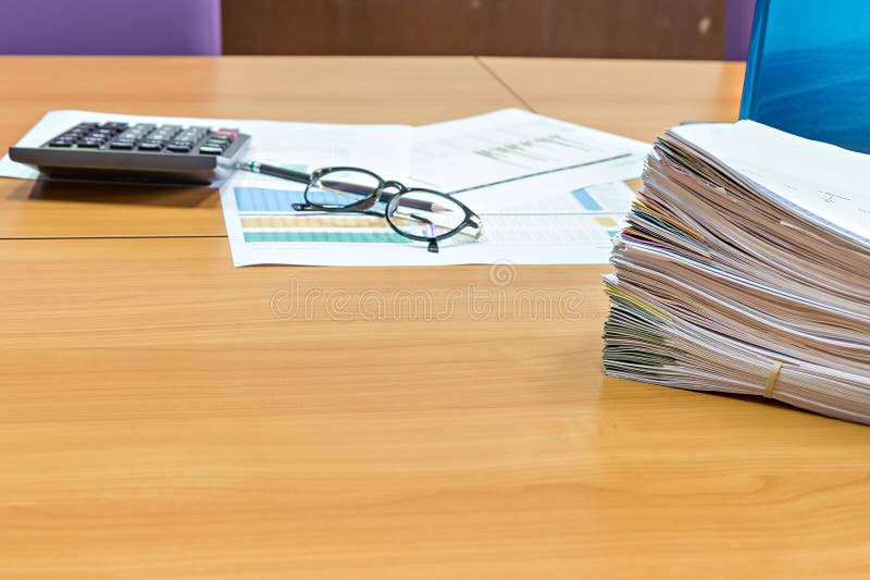 Documents and report paper stock image. Image of table - 72549259
