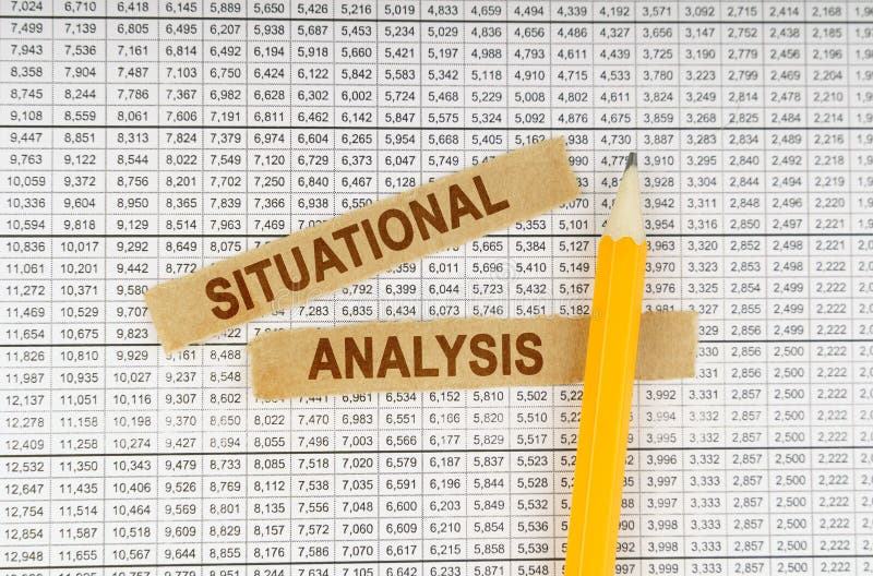 Situational Analysis is Shown on the Business Photo Using the Text ... Situational Analysis is Shown on the Business Photo Using the Text ...