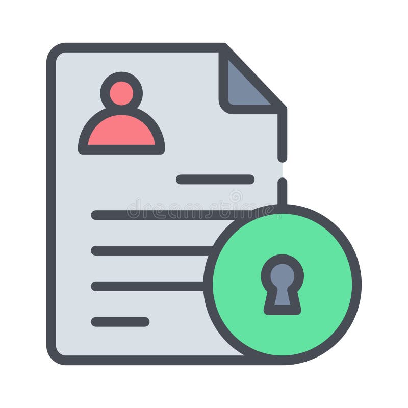 Protect Privacy, Protection and Security Vector Icons Set Cyber ...