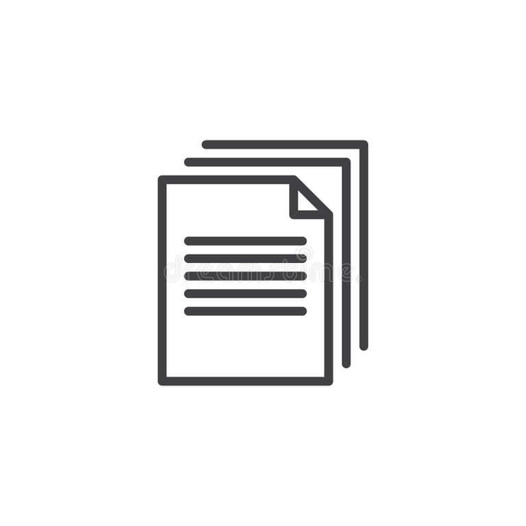 Stack Documents Icon Stock Illustrations – 4,991 Stack Documents Icon ...