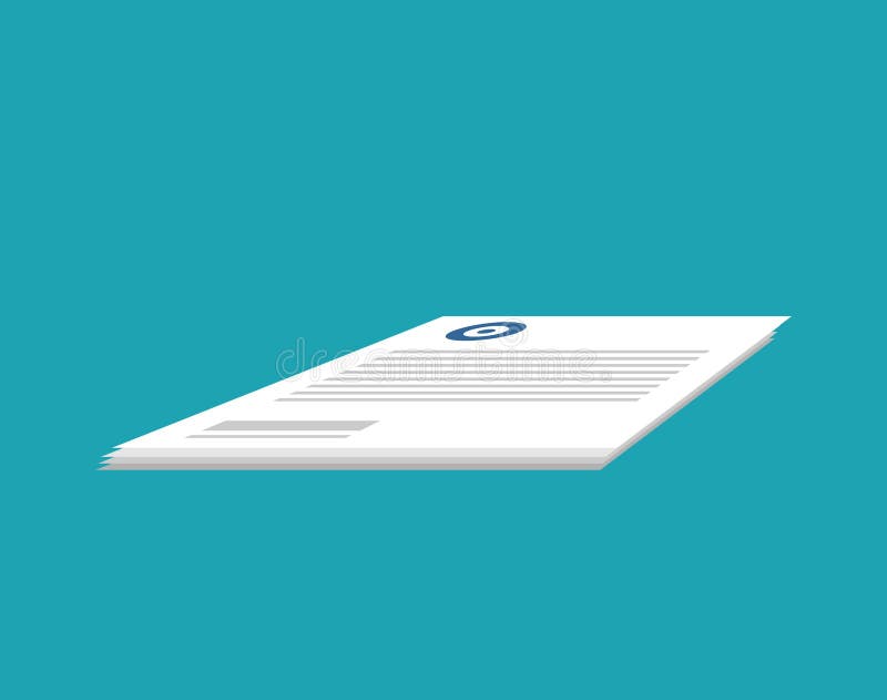 Documents . Stack of Paper Forms Stock Vector - Illustration of concept ...