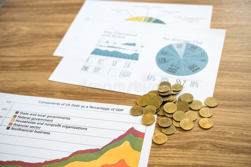 Documents with Statistics and Analytical Research for Report. Stock ...