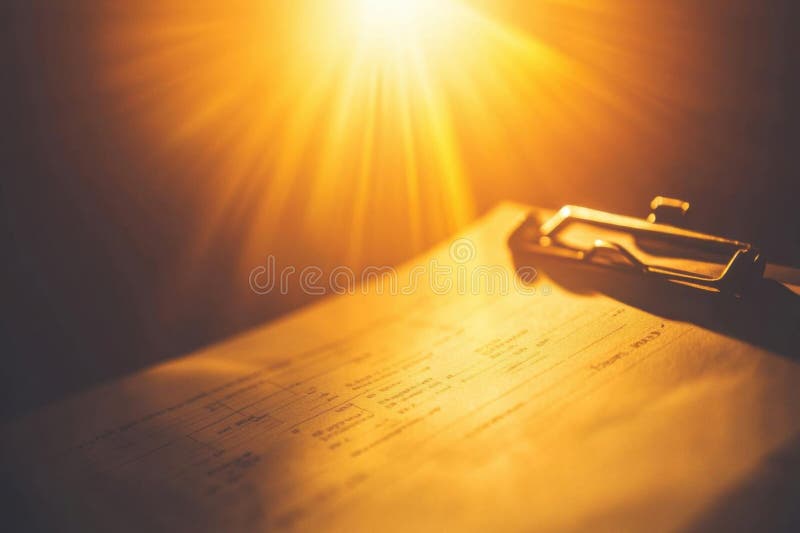 Documents and Sunshine Highlight Important Details on Paperwork with ...