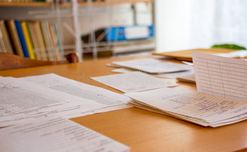 Business Documents, Phone and Pen on the Office Desk. Workplace in the ...