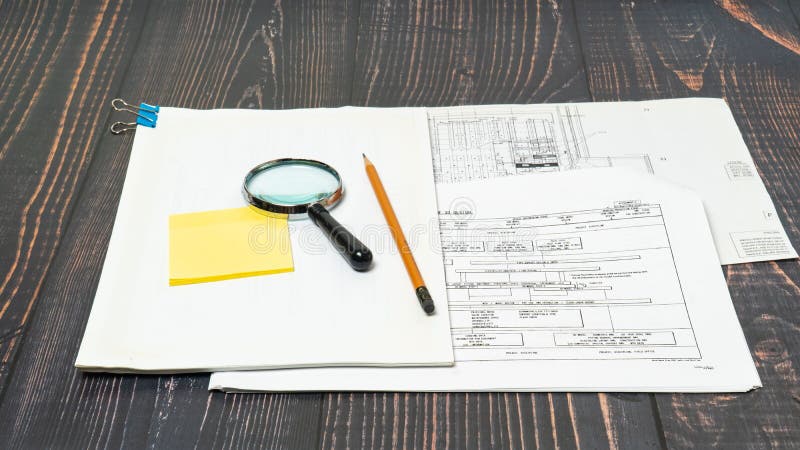 Documents on table stock image. Image of management - 222042419