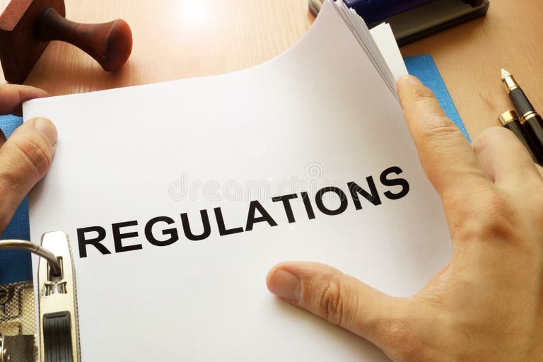 Documents with Title Regulations. Stock Image - Image of policy, rule ...