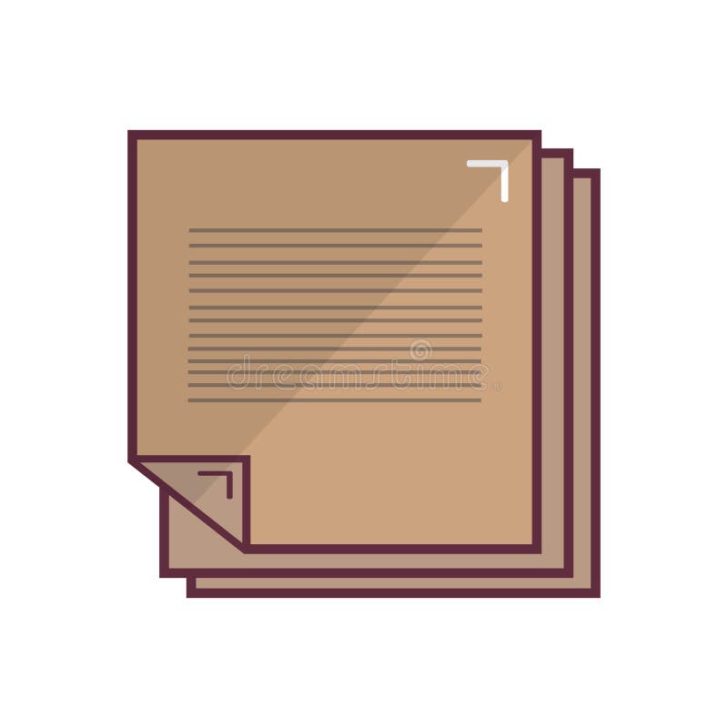 Documents. Vector Illustration Decorative Design Stock Vector ...