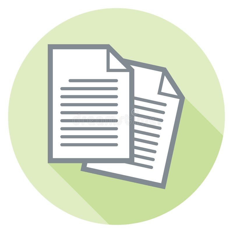 Documents. Vector Illustration Decorative Design Stock Vector ...