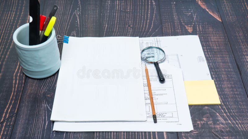 Documents on table stock photo. Image of office, document - 222042402