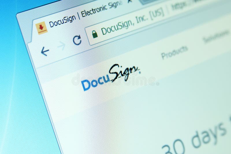 DocuSign company logo editorial stock image. Image of include - 106102459
