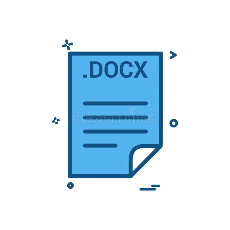 DOCX Application Download File Files Format Icon Vector Design Stock ... DOCX Application Download File Files Format Icon Vector Design Stock ...