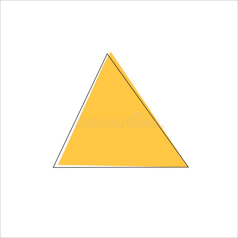 Doddle Abstract Triangle Shapes for Text Stock Vector - Illustration of ...